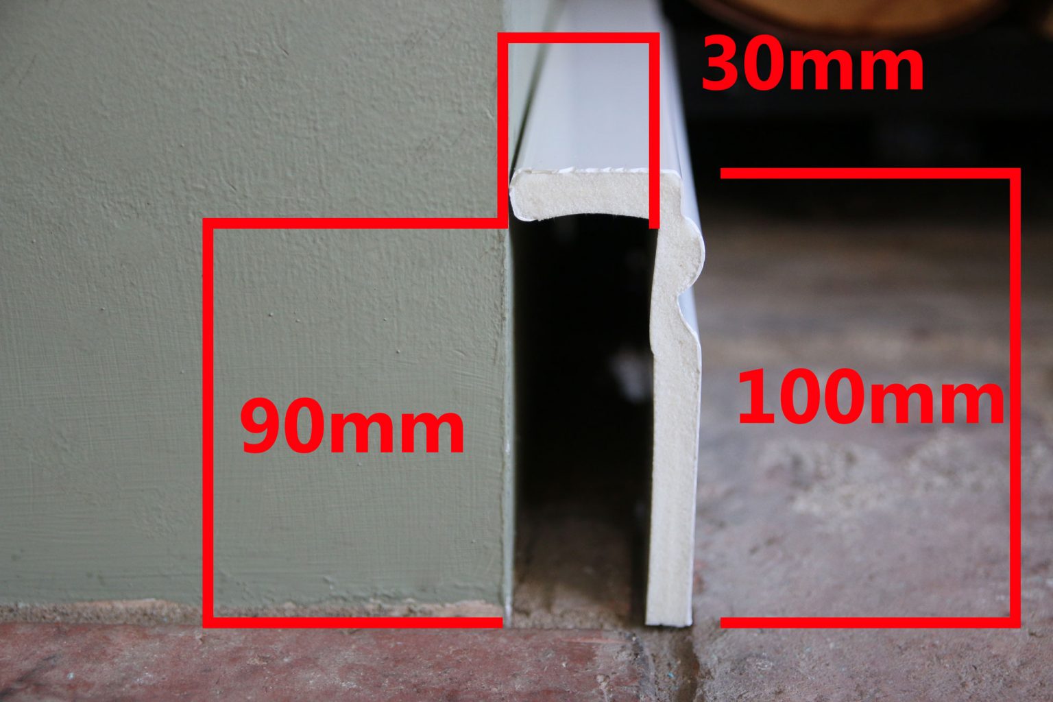 Skirting Board Covers 100mm Ambassador PVC Internal Corner
