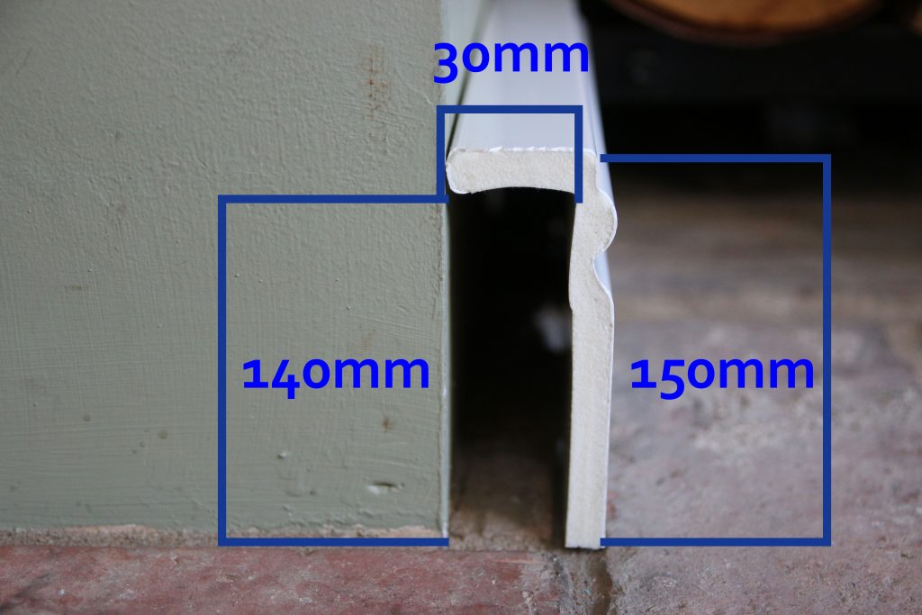 Skirting Board Covers 150mm Ambassador PVC External Corner