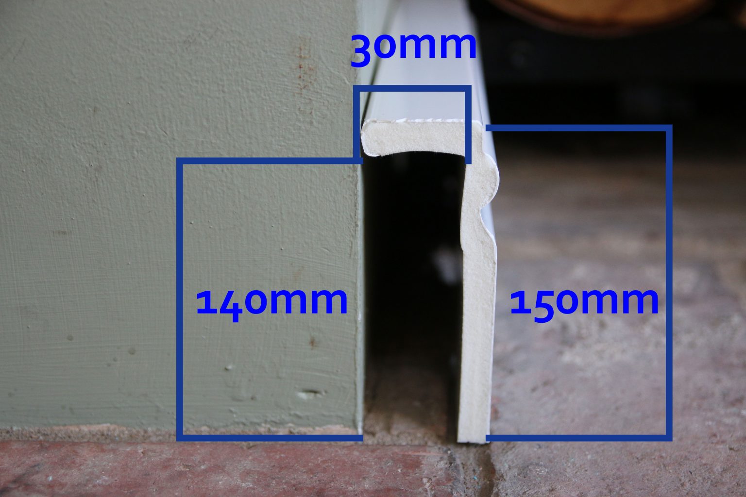 Skirting Board Covers 150mm Ambassador PVC Internal Corner